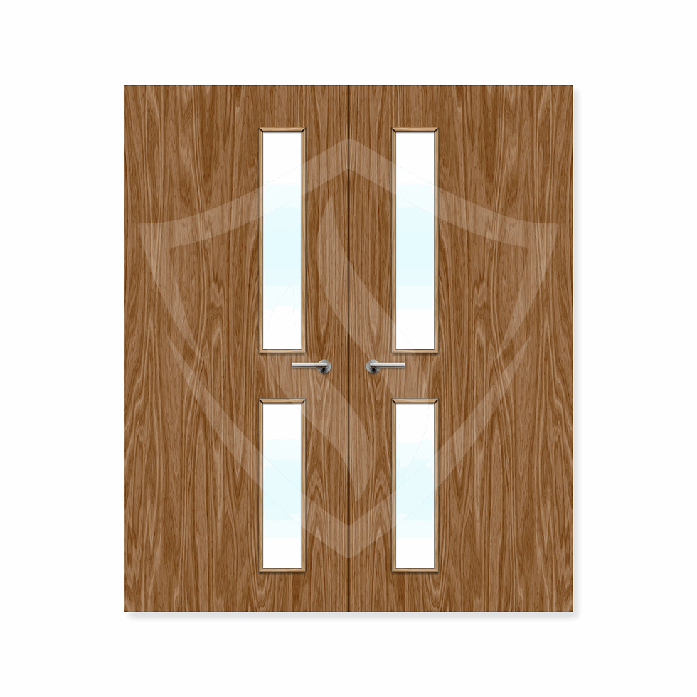 Internal Bespoke Walnut Veneer 16g Glazed Double Fd30 fire – Premier ...