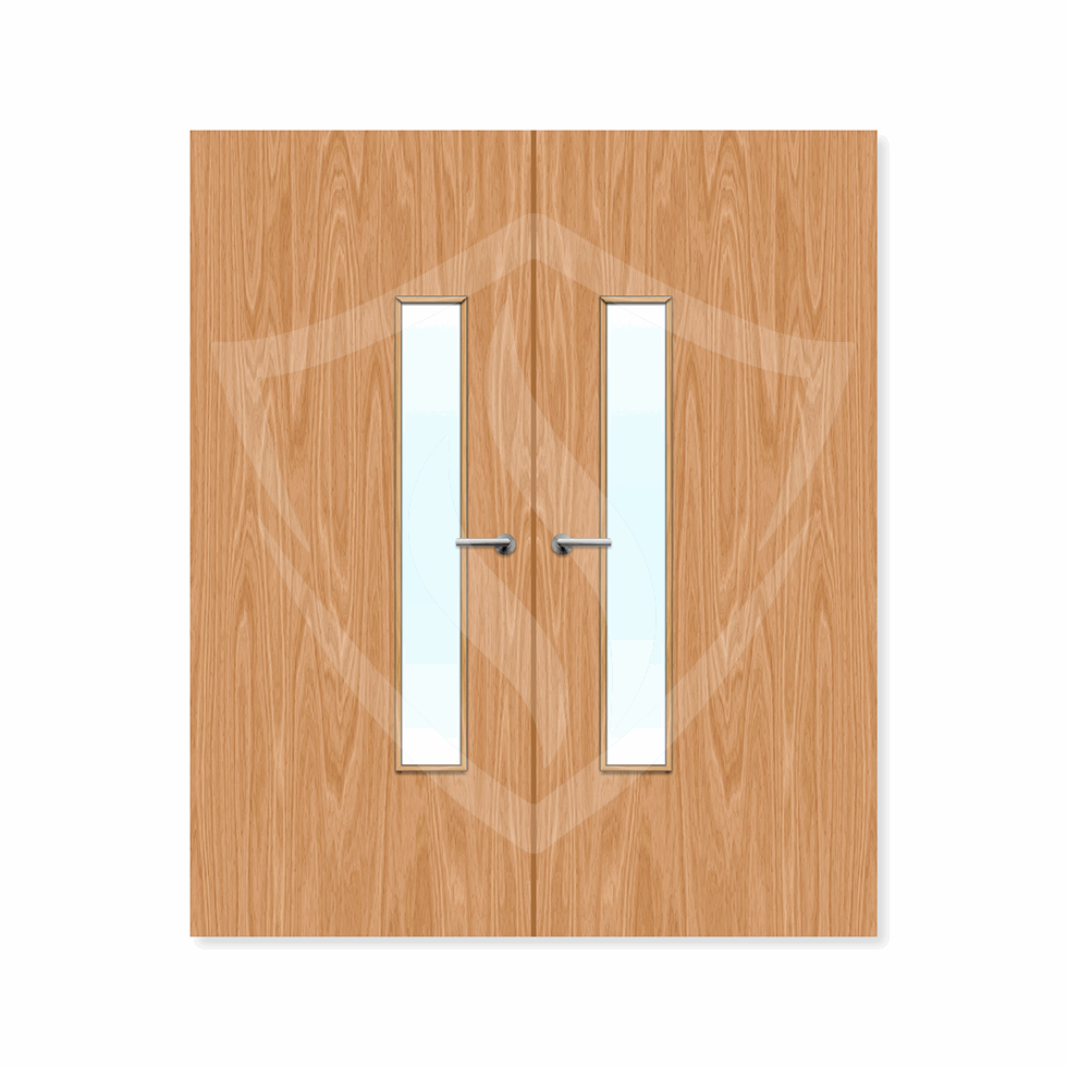 Internal Bespoke Beech Veneer 18g Glazed Double Fd30 fire – Premier ...