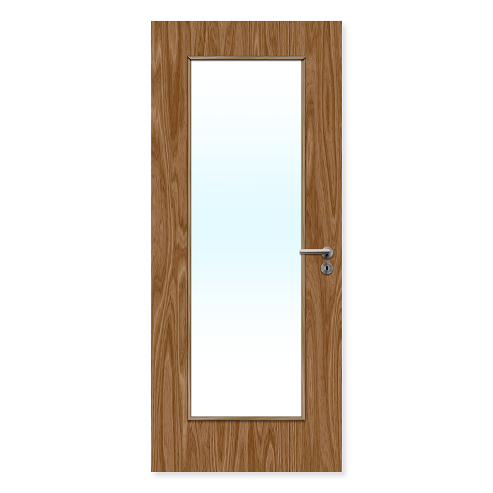 Premier Internal Economy Walnut Veneer 19G (Pattern 10) Glazed FD60 Fi ...