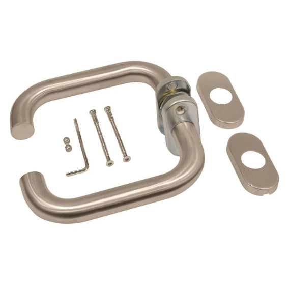 Lever Handle, 22mm Diameter, Sprung Rose, Stainless Steel – Premier ...