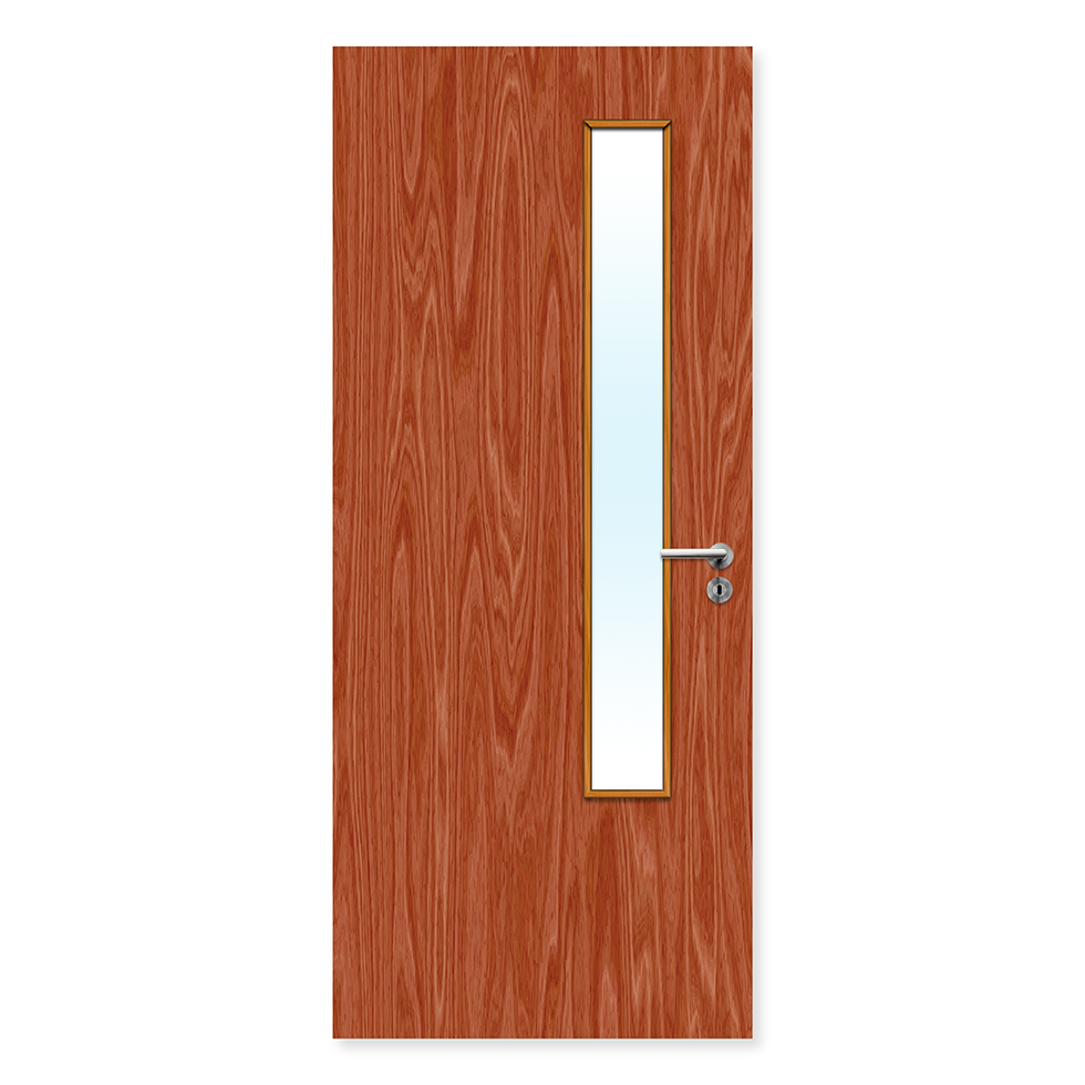 Premier Internal Bespoke Sapele Veneer 20G Glazed FD60 Fire Door ...