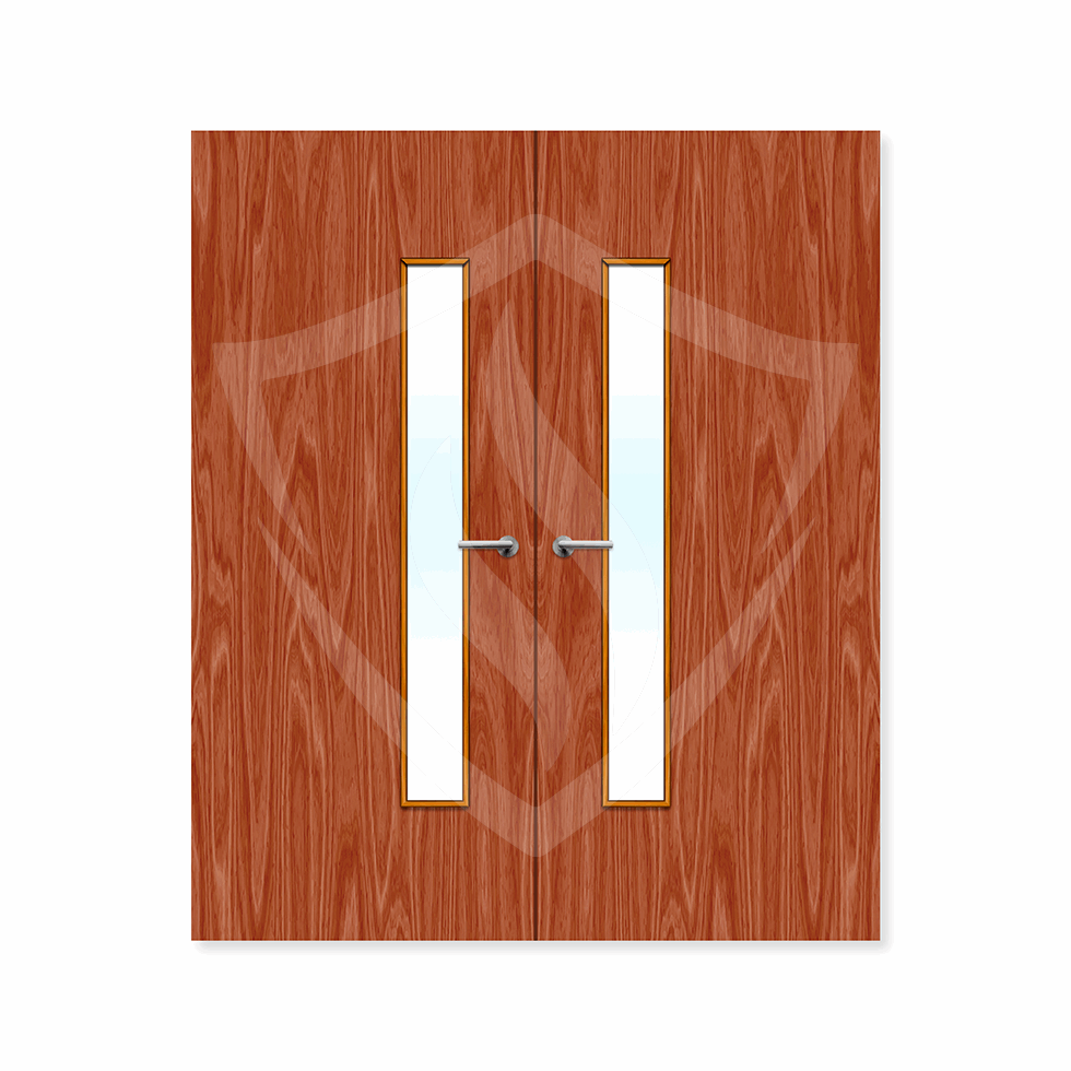 Internal Bespoke Sapele Veneer 25g Glazed Double Fd30 fire – Premier ...