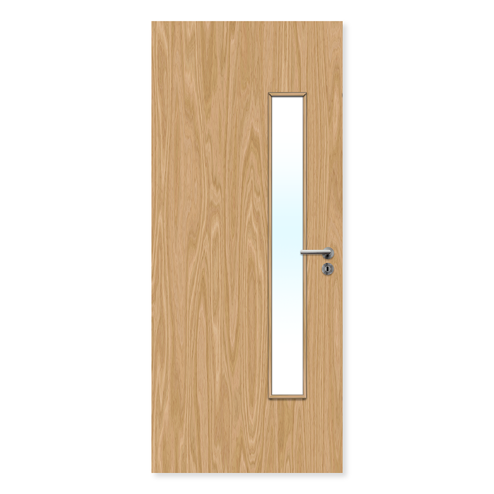 Premier Internal Economy Oak Veneer 25G Glazed FD60 Fire Door – Premier ...