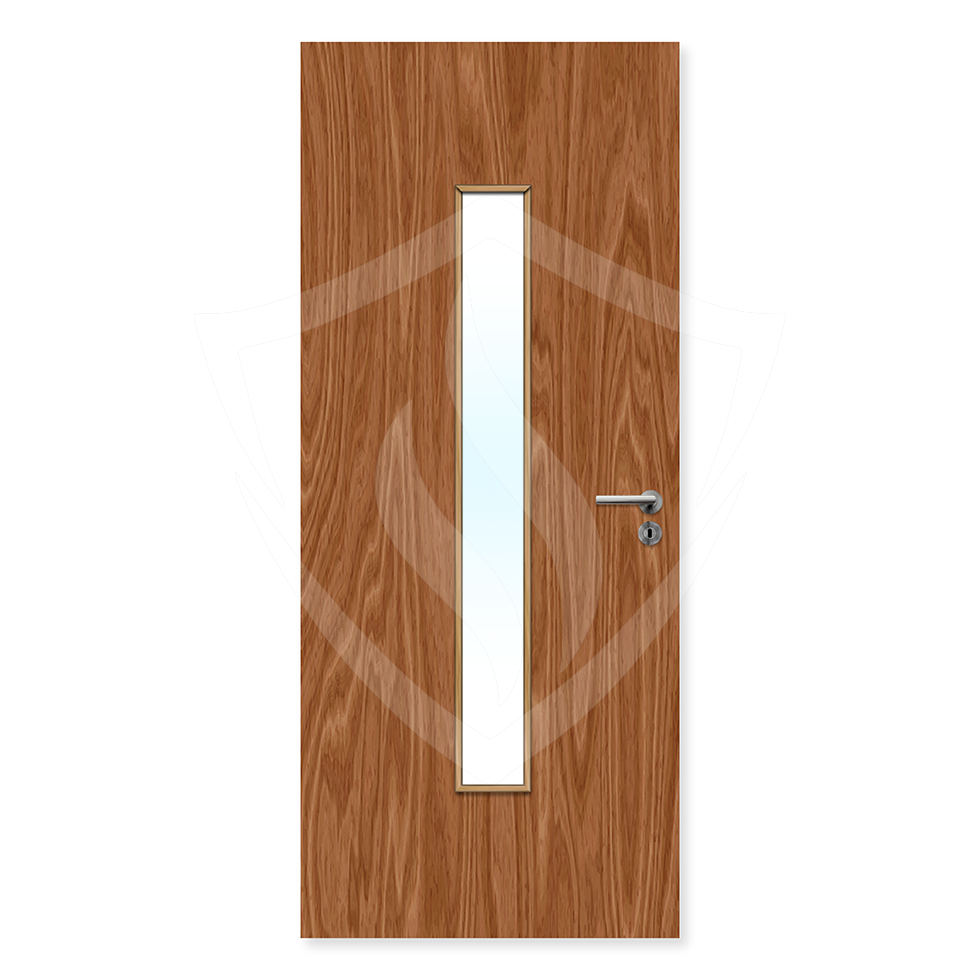 Premier Internal Bespoke Plywood Paint Grade 29G Glazed FD60 Fire Door ...