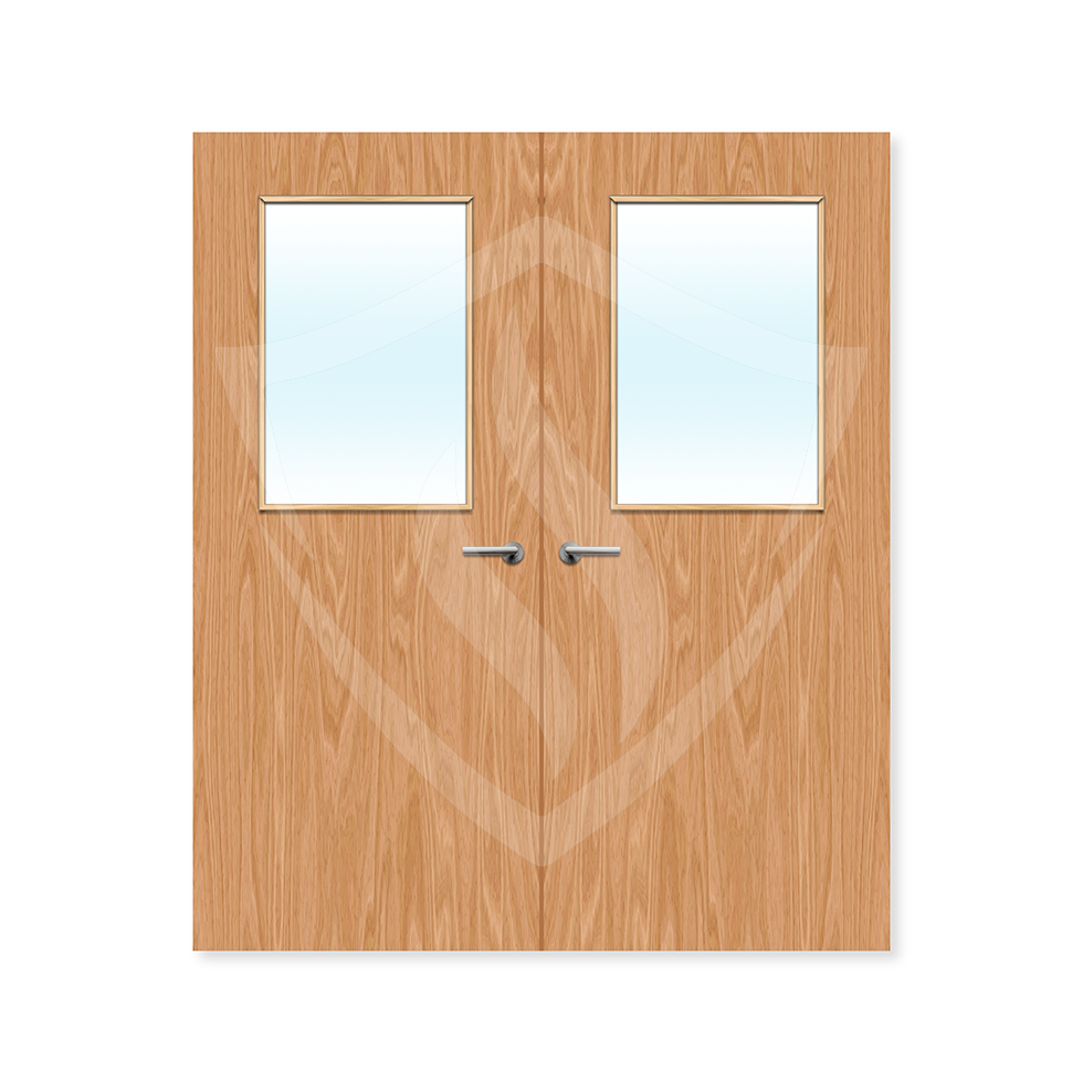 Premier Internal Beech Veneer 2g Glazed Double Fd30 fire – Premier Fire ...