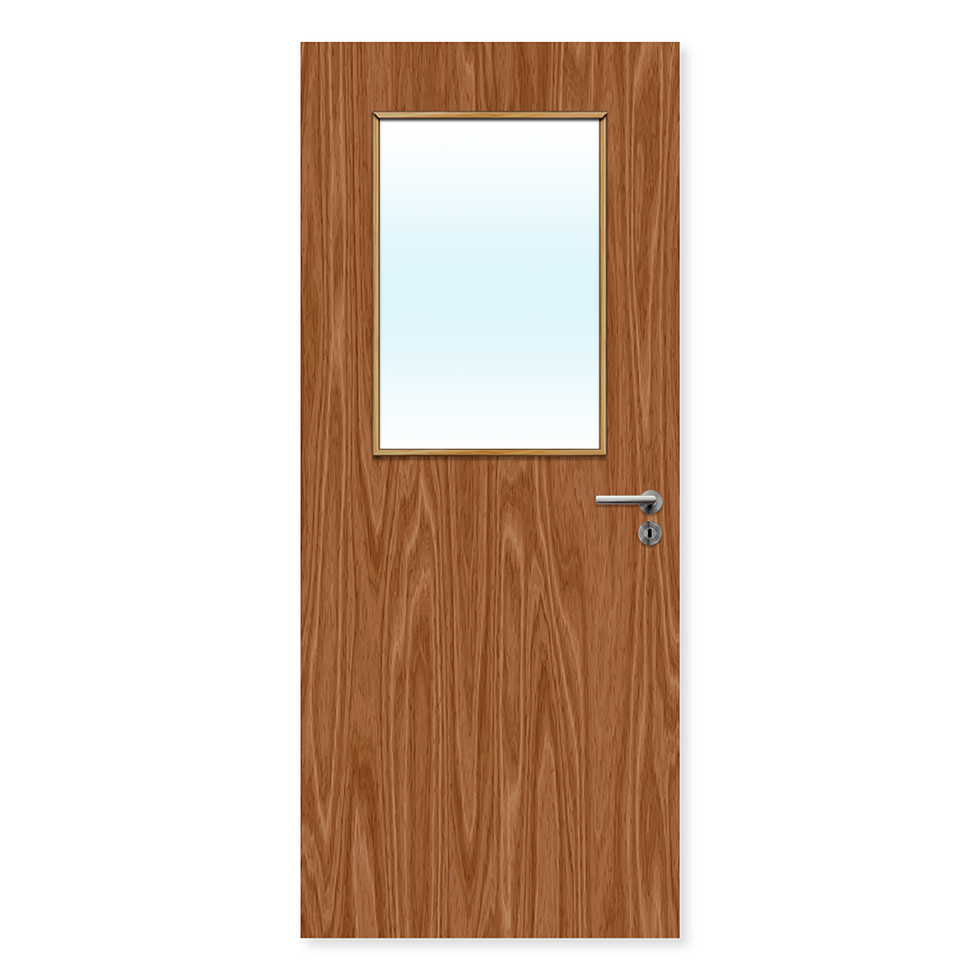 Premier Internal Bespoke Plywood Paint Grade 2G Glazed FD60 Fire Door ...