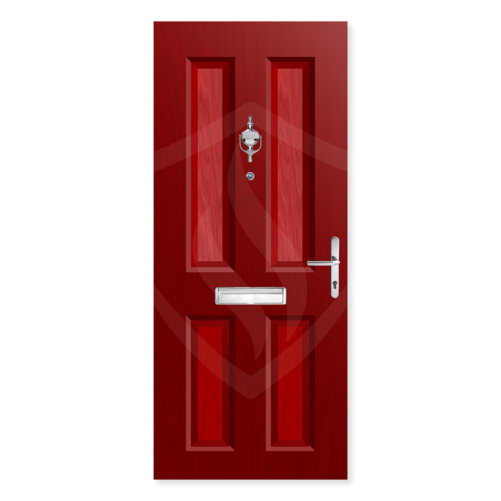 Unity Richmond 4 Panel Bespoke Composite FD30s Solid Flat Entrance Doo ...