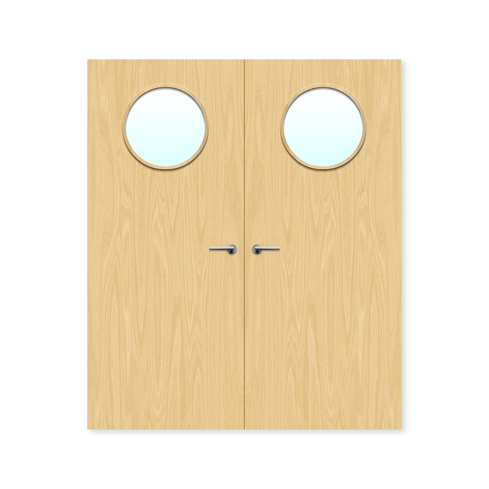 Premier Internal Ash Veneer 5G Double Glazed FD30 Door – Premier Fire Doors