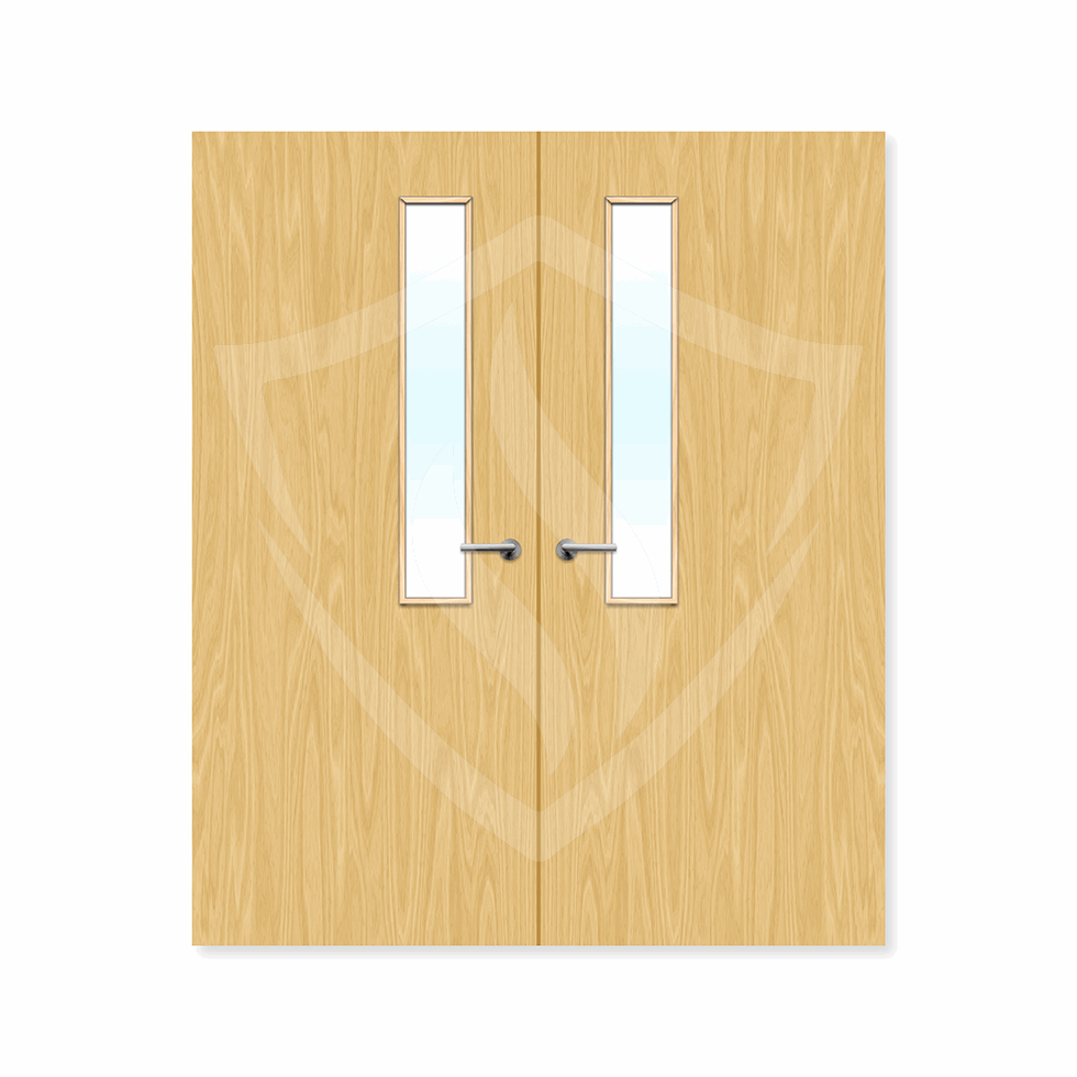 Internal Bespoke Koto Veneer 7g Glazed Double Fd30 fire Door – Premier ...