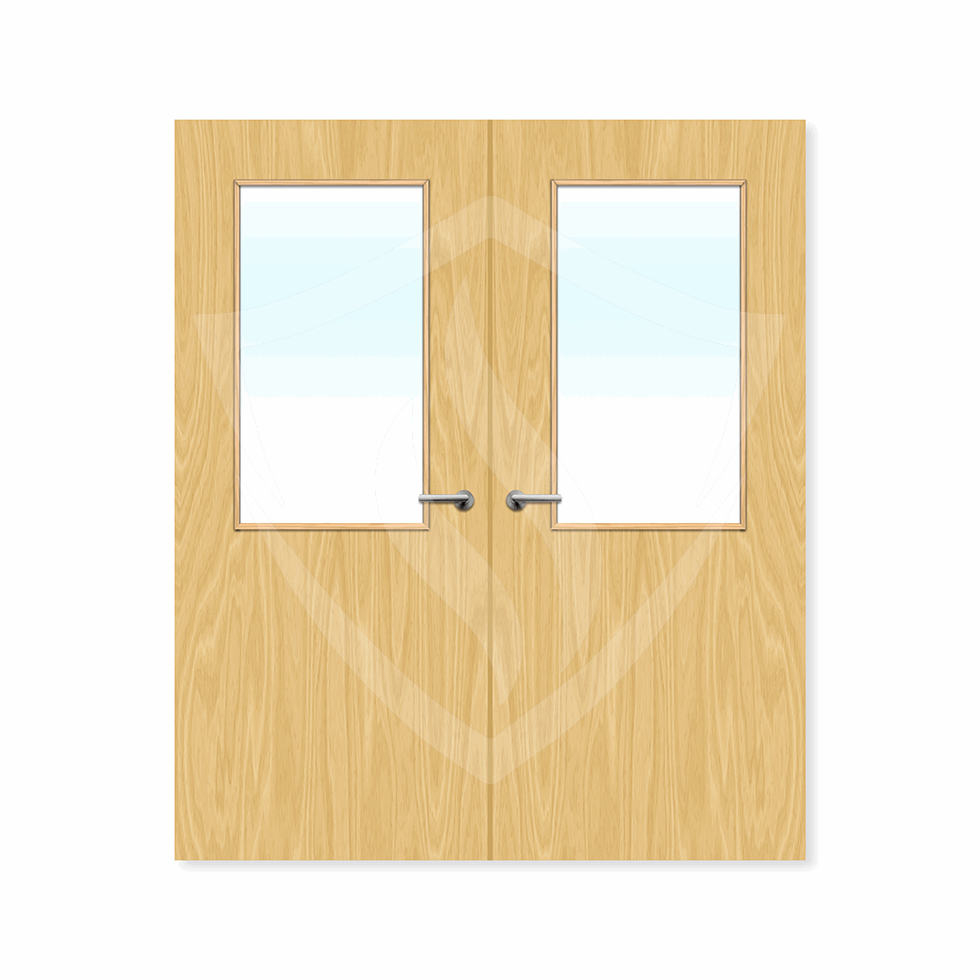 Internal Bespoke Koto Veneer 8g Glazed Double Fd30 fire Door – Premier ...
