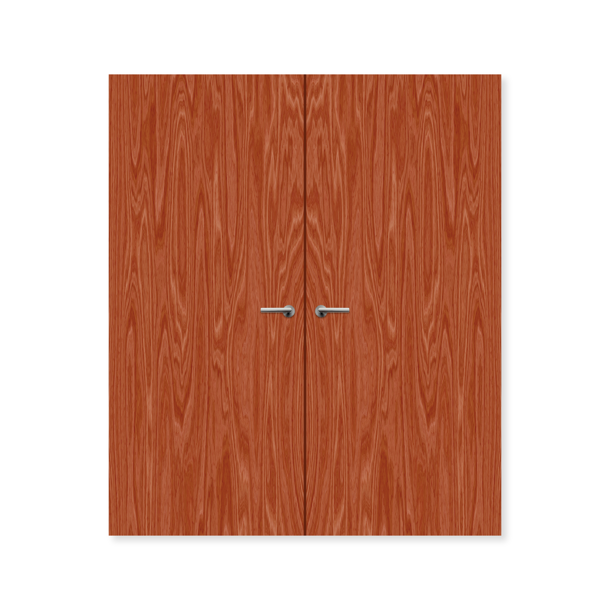 Premier Internal Bespoke Sapele Veneer Flush Double FD30 Fire Door ...
