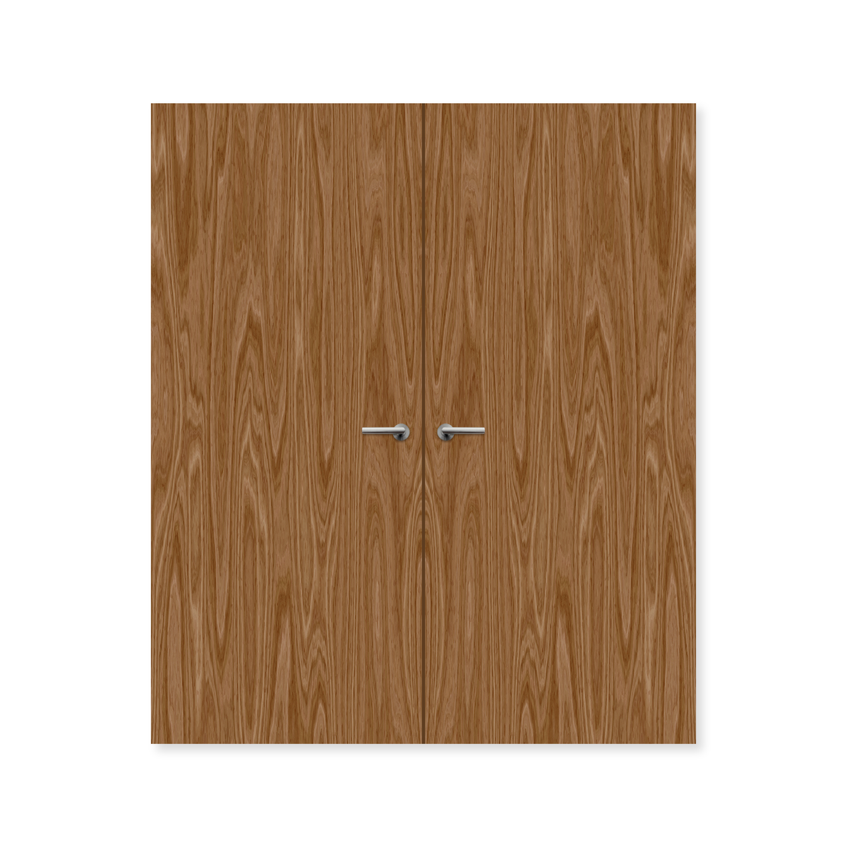 Premier Internal Economy Walnut Veneer Flush Double FD60 Fire Door ...
