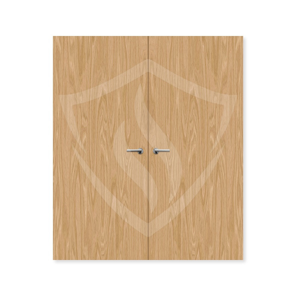 Internal Bespoke Beech Veneer Flush Double Fd60 fire Door – Premier ...