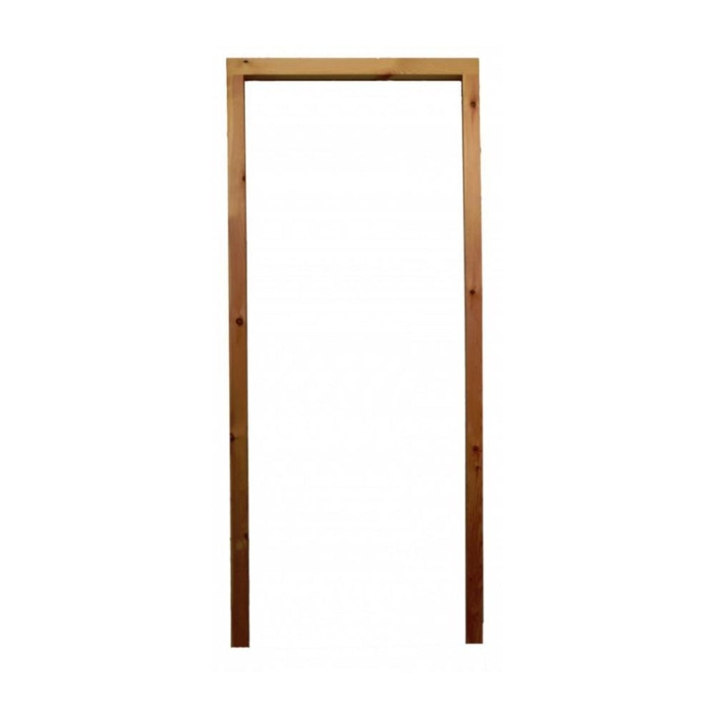 Premier Single External Hardwood (SAPELE) FD30 Fire Door frame (Withou ...