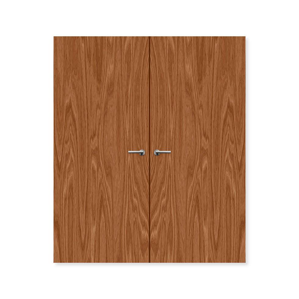 Premier External Plywood Paint Grade Flush Double FD60 Fire Door ...