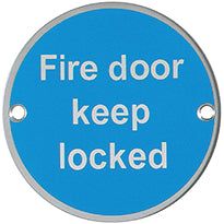 Hoppe ARRONE Fire Door Keep Locked Sign FDKL (6 pack) – Premier Fire Doors